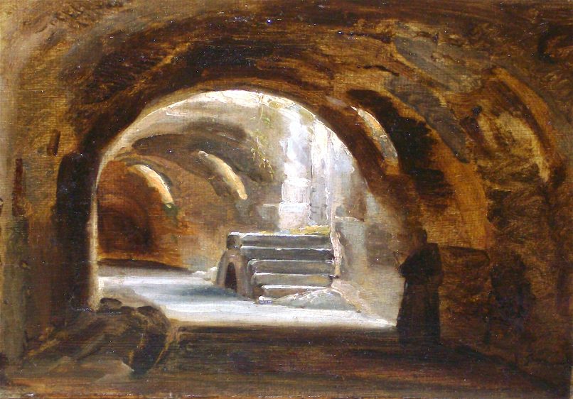 François Marius GRANET – A Monk reading inside the Coliseum - Galerie ...